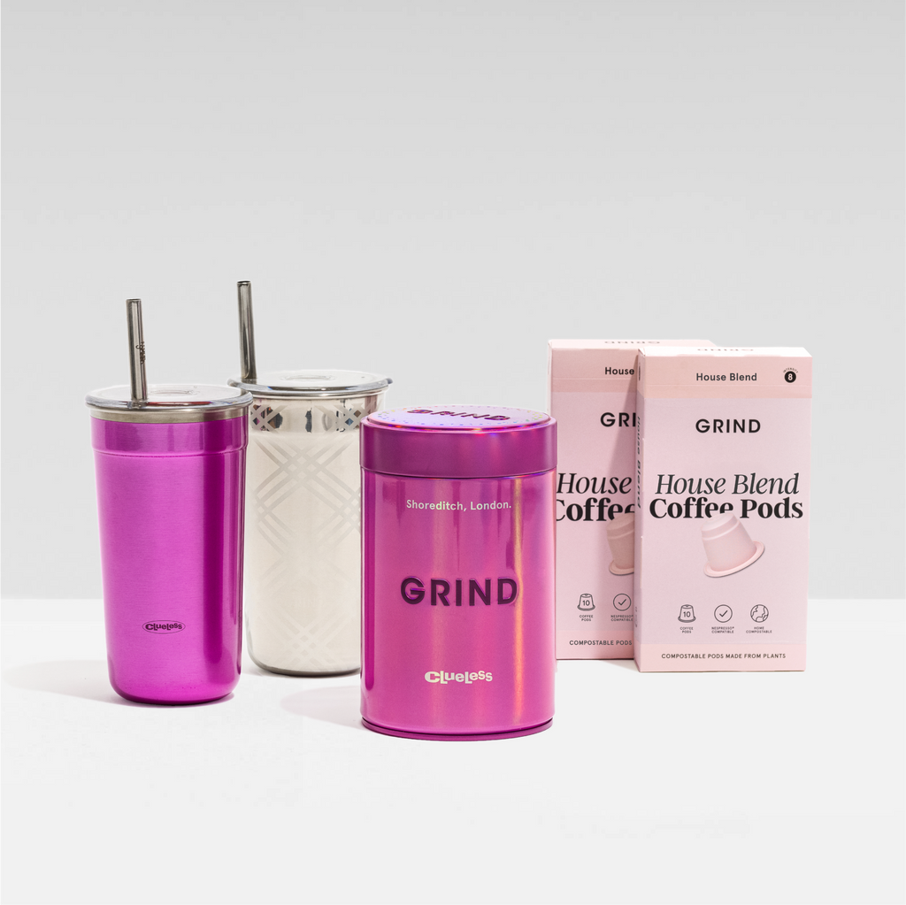 Grind x Clueless Tin & Iced Coffee Cup Bundle | Limited Edition