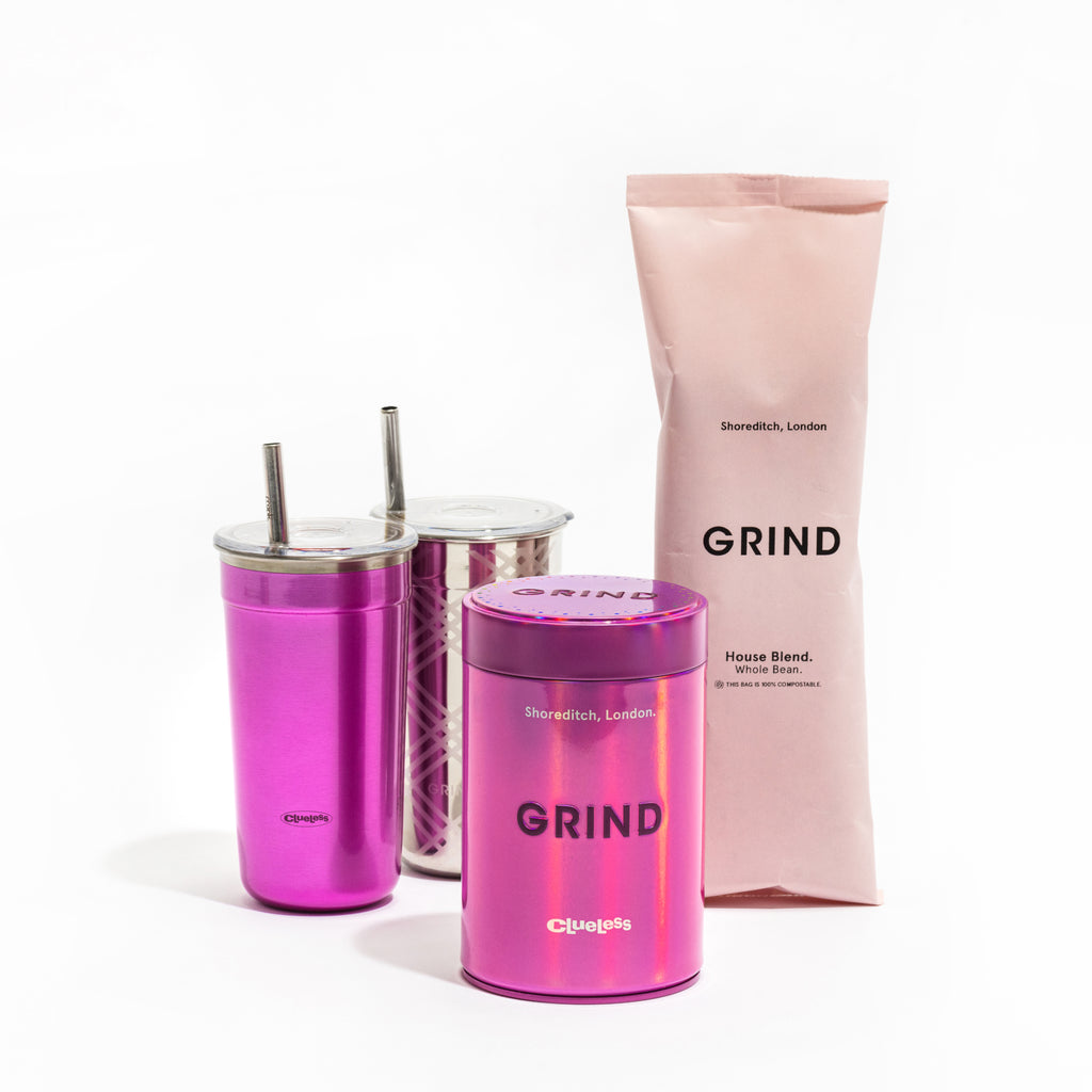 Grind x Clueless Tin & Iced Coffee Cup Bundle | Limited Edition