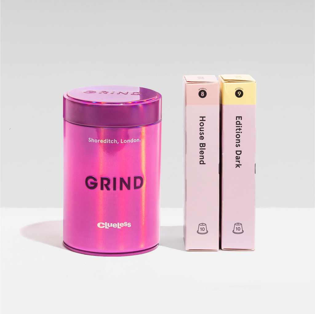 Grind x Clueless Tin of Compostable Coffee Pods
