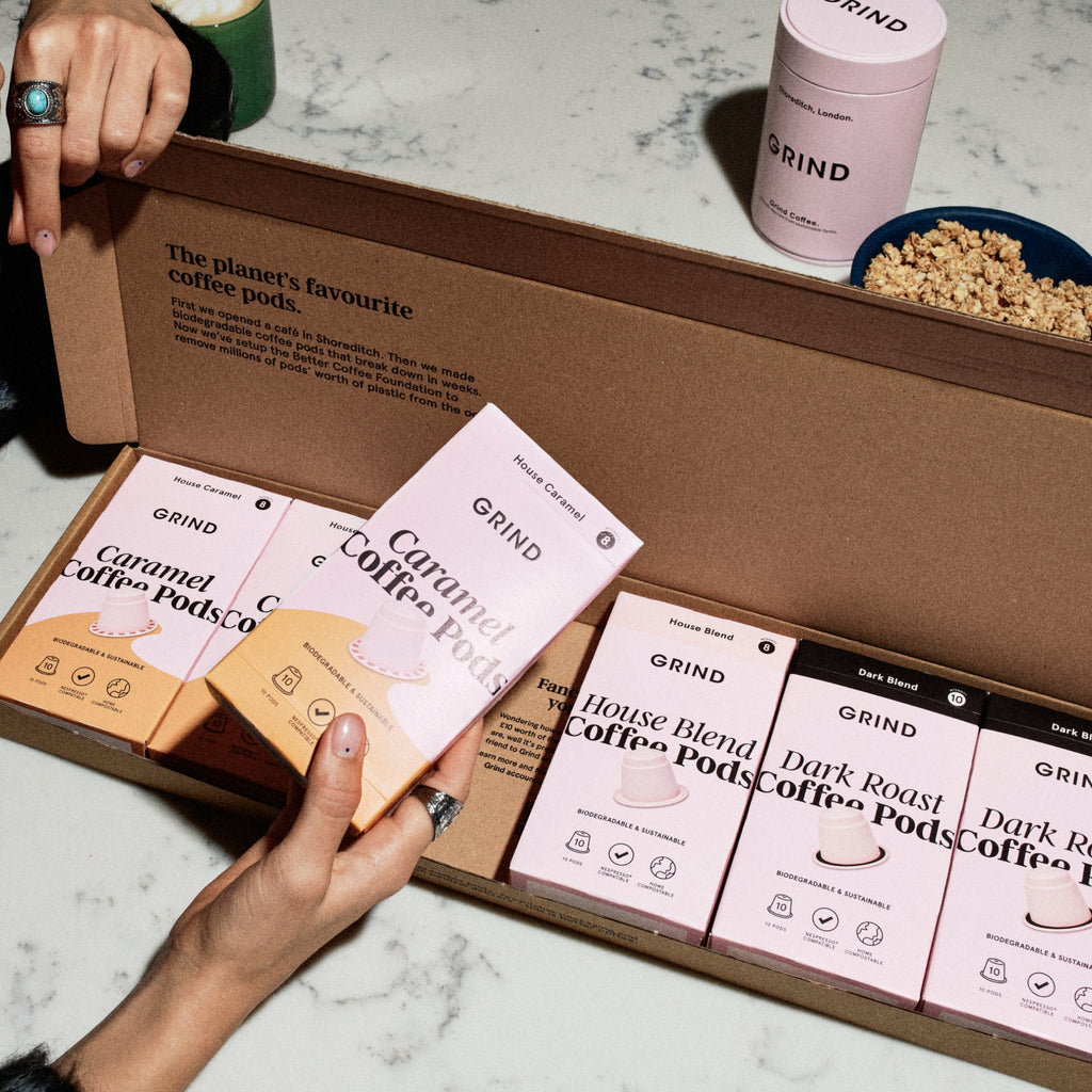 Compostable Coffee Pod Refills | Sustainable Coffee | Grind