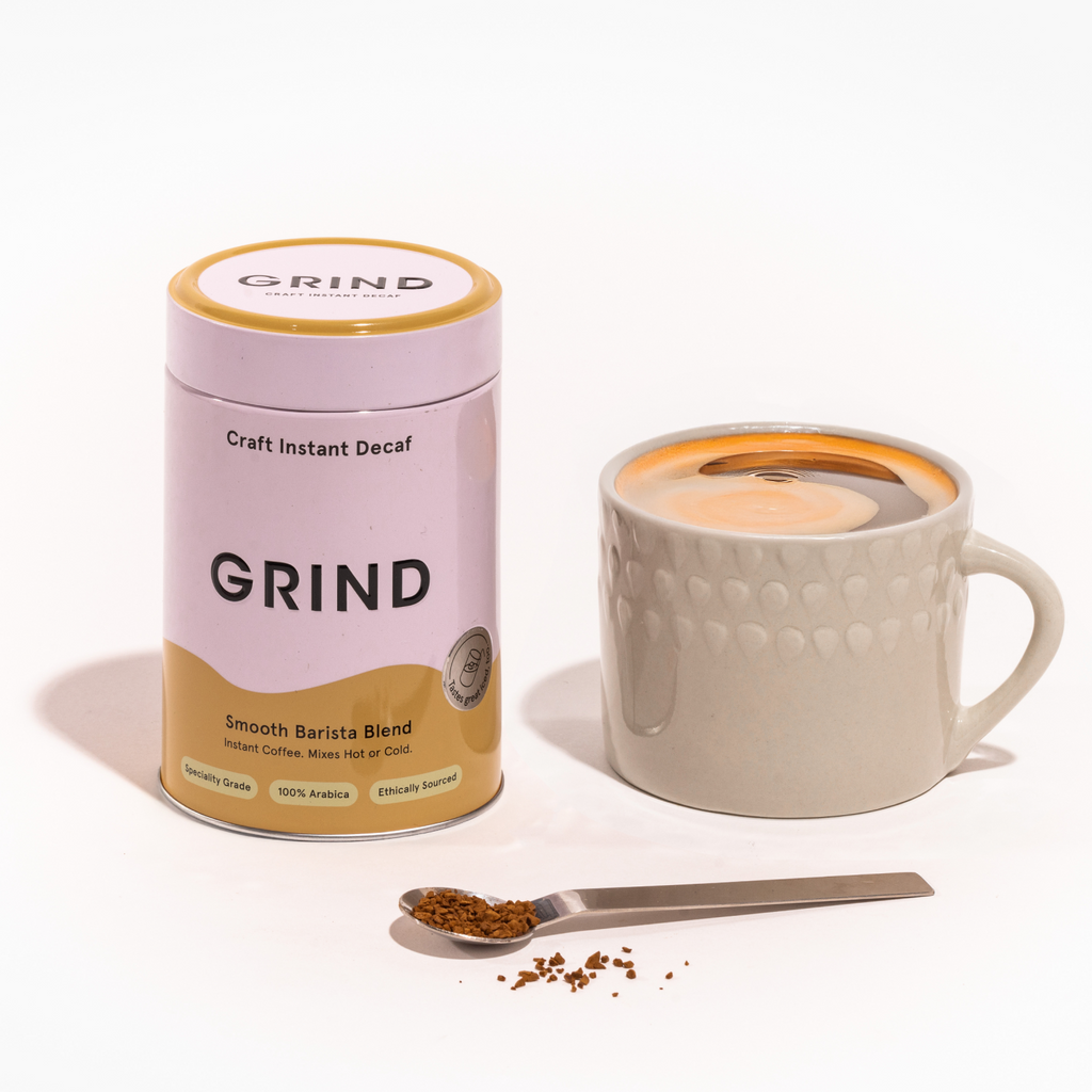Grind Decaf Instant Coffee | Smooth Barista Blend | 4 Pack Decaf Coffee ...