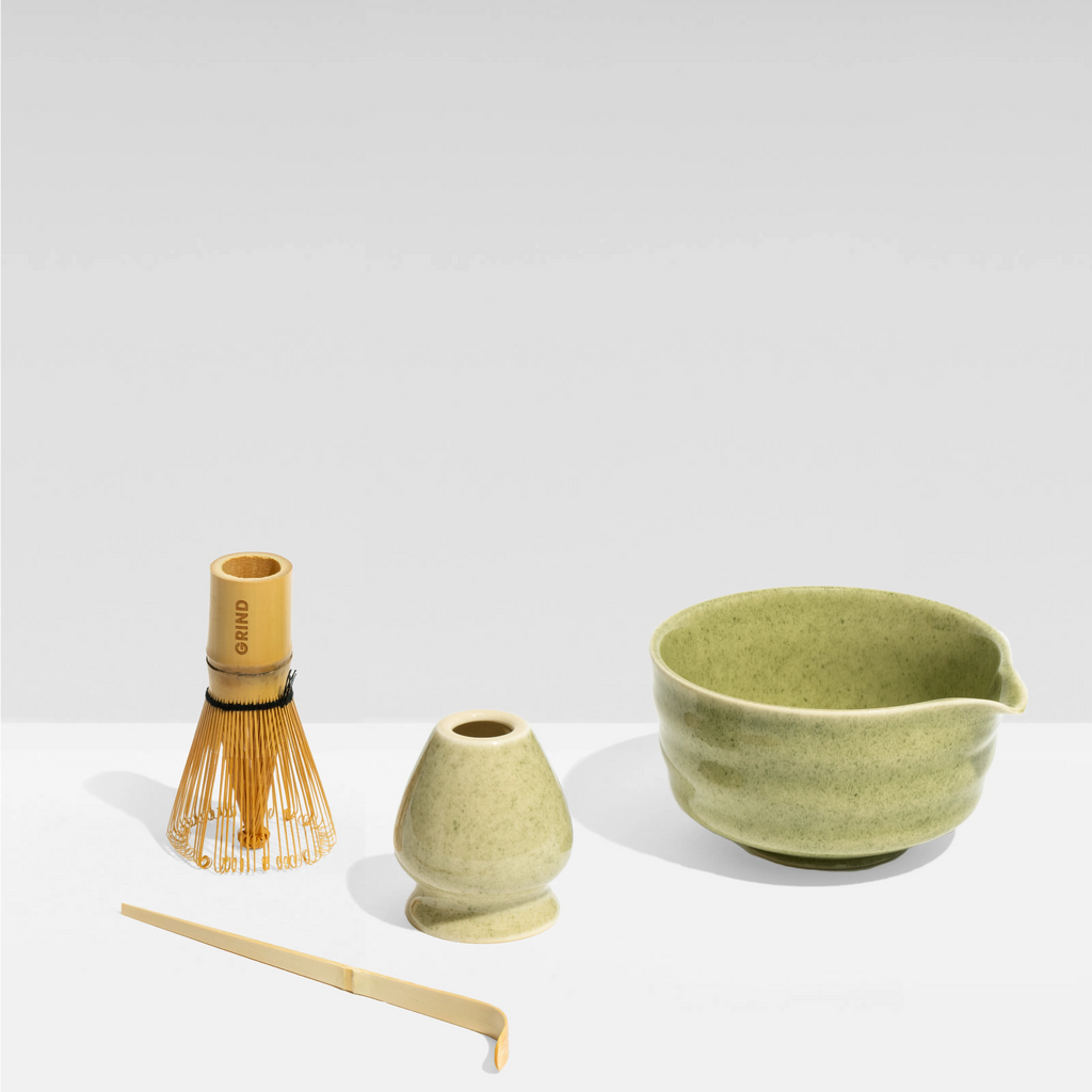 Matcha Tea Starter Set | Traditional Matcha Kit | Grind
