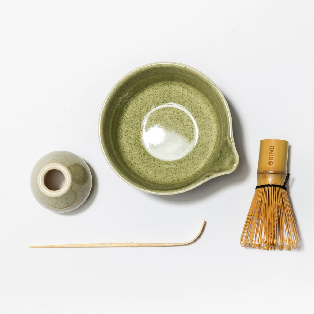 Matcha Tea Starter Set | Traditional Matcha Kit | Grind