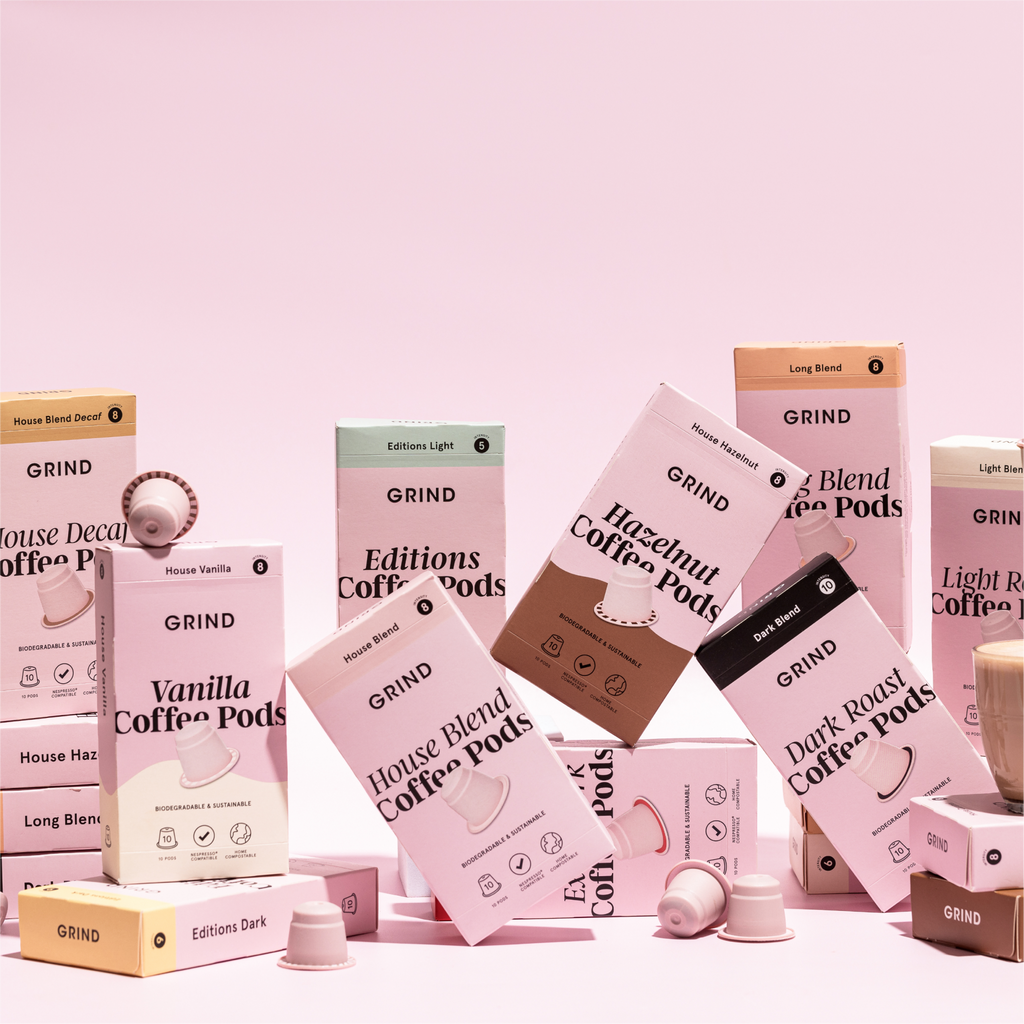 30 Refills of Compostable Coffee Pods | Coffee Pods | Grind