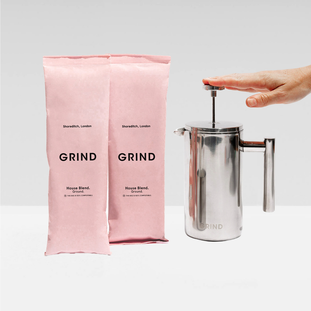 The Early Riser | Cafetière Bundles | Whole Bean Ground Coffee | Grind